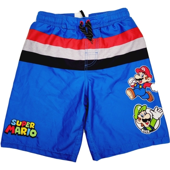 Super Mario Brothers | Swim | Super Mario Bros Boys Swim Trunks Upf 5 ...
